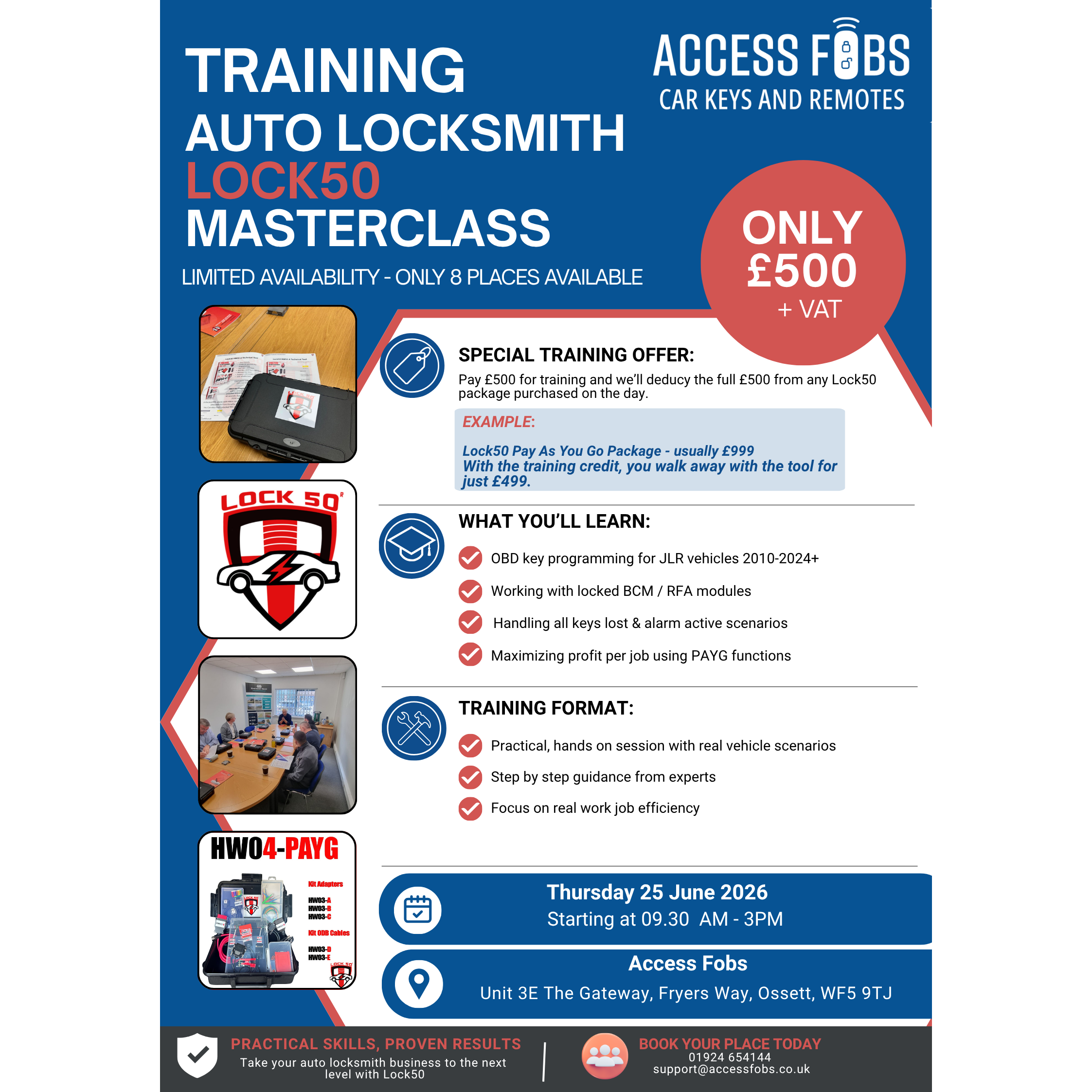 1 Day Lock50 Masterclass Professional Auto Locksmith Training (Thurs 2 ...